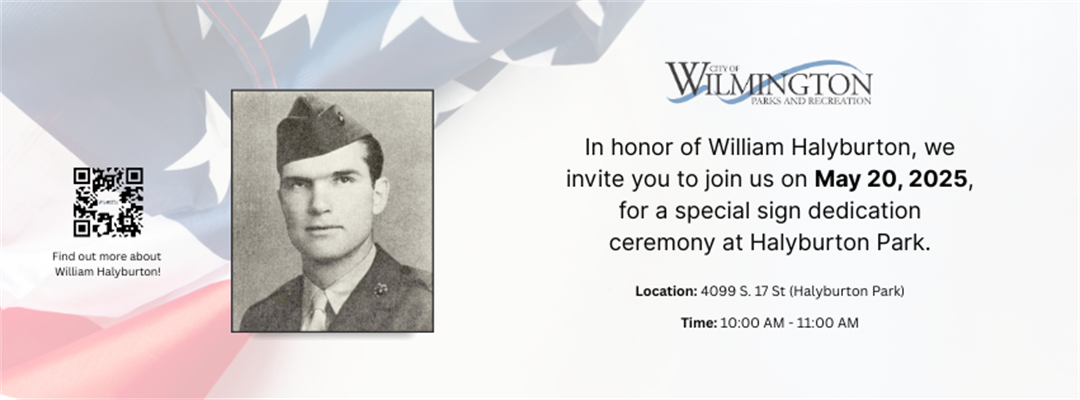 Sign Dedication Ceremony Honoring William Halyburton - Wilmington, NC